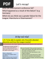 Abyssinian Invasion: League's Failure | PDF | League Of Nations ...