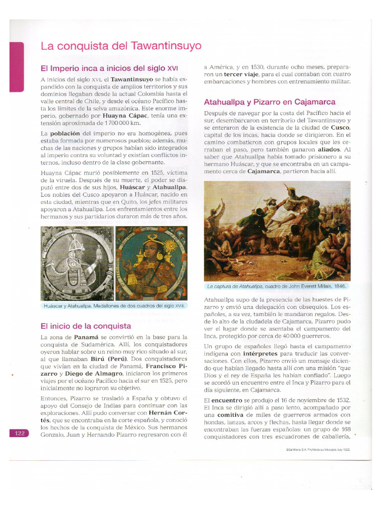 Tema 8 La Conquista Del Tawantinsuyo | PDF