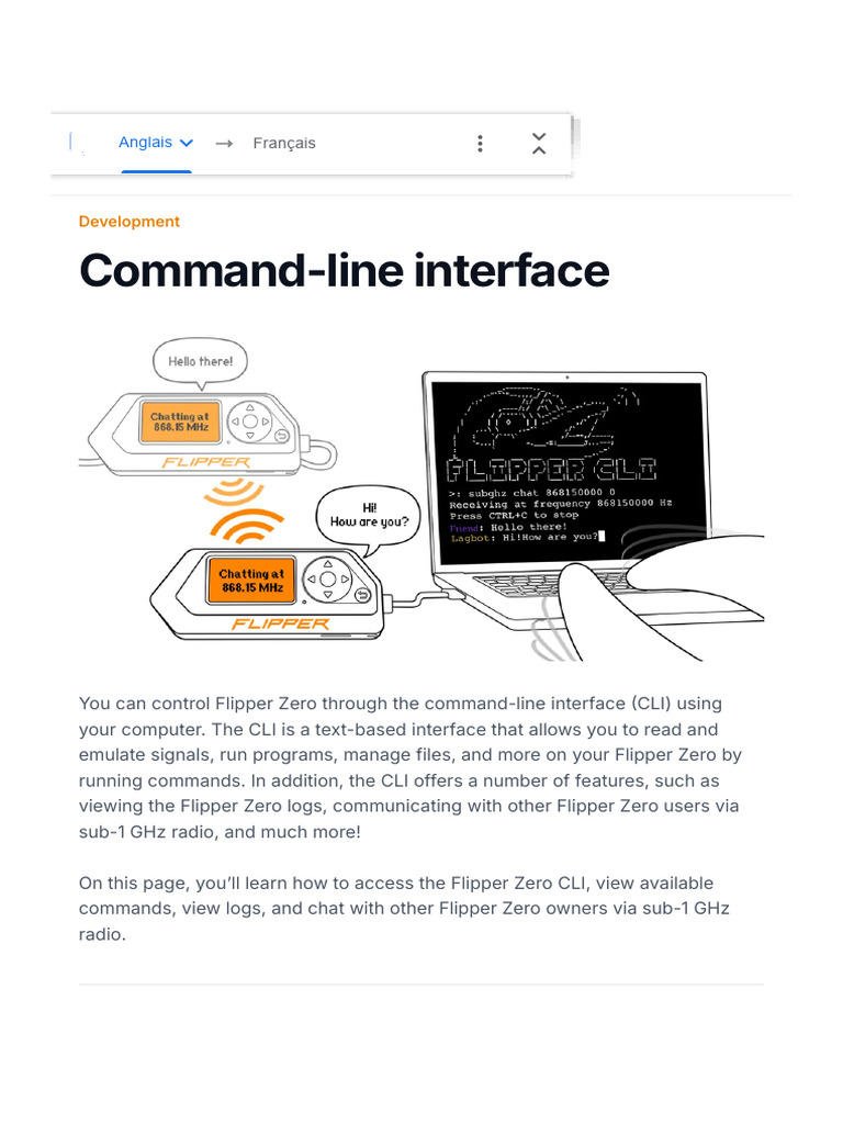 Command-Line Interface - Flipper Zero - Documentation | PDF | Command Line Interface | Computing