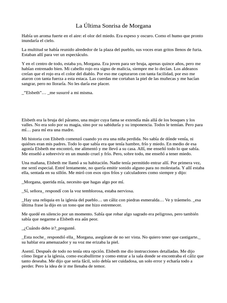 La Última Sonrisa de Morgana | PDF | Incendios