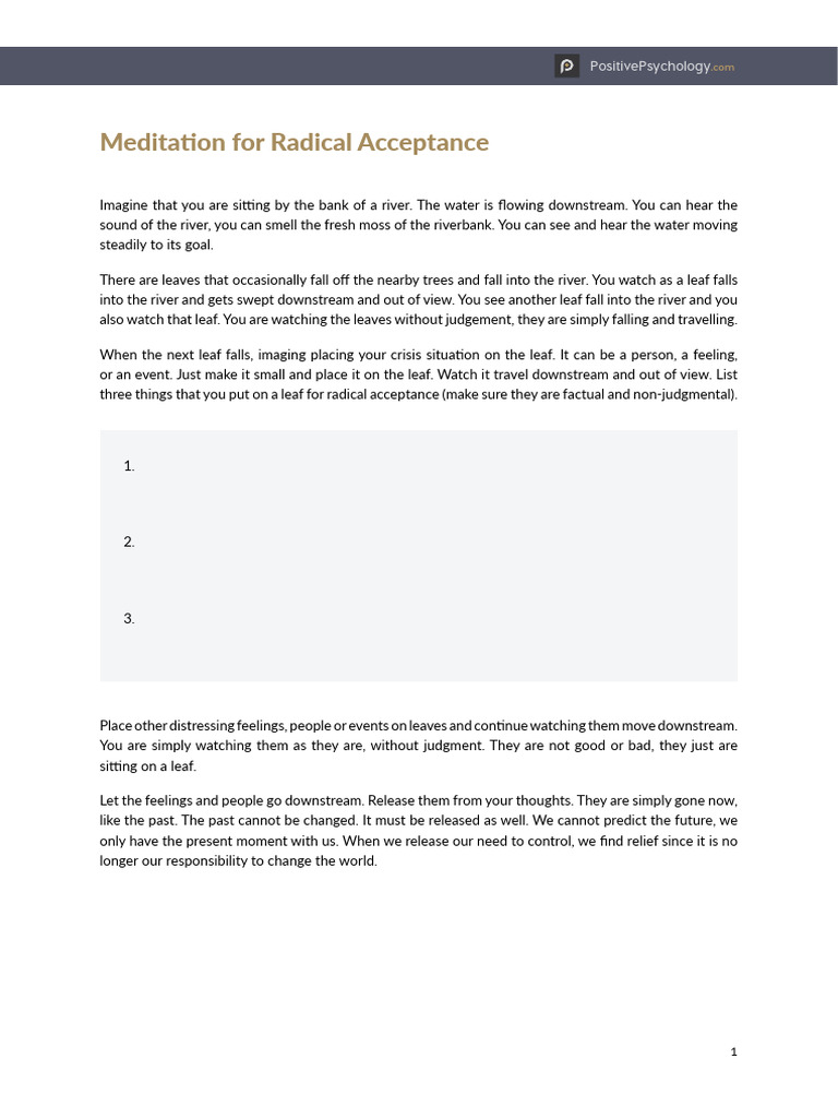Meditation-for-Radical-Acceptance | PDF