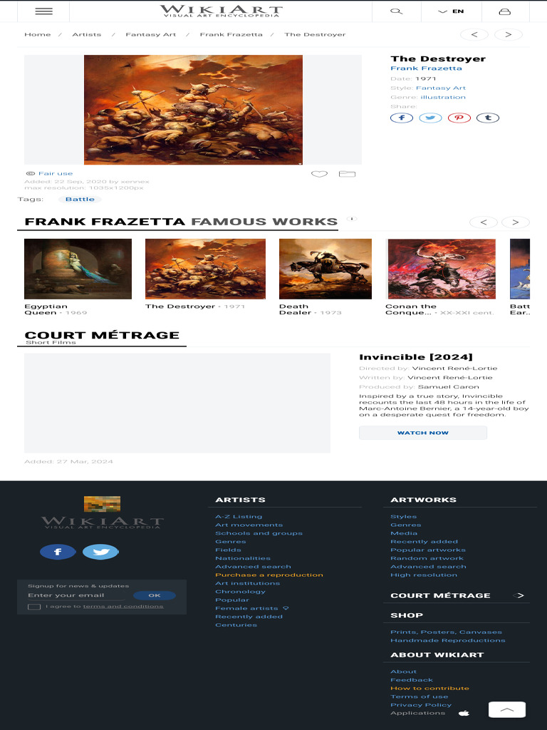 The Destroyer, 1971 - Frank Frazetta | PDF