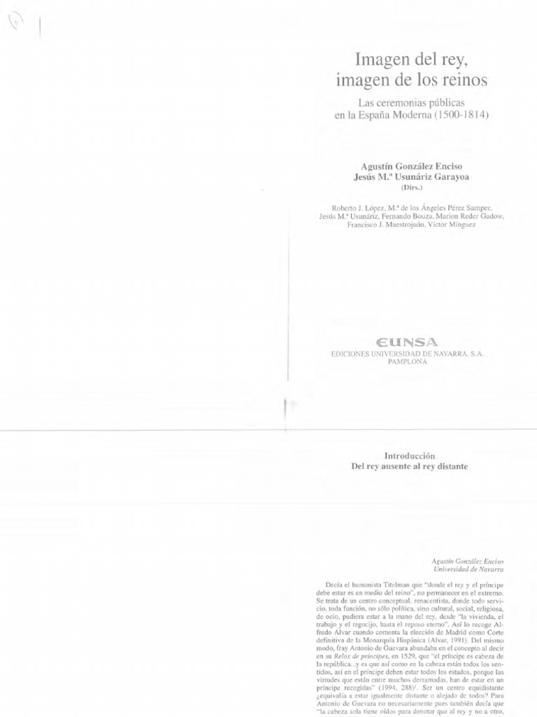 González Enciso - Imagen Del Rey CH | PDF | Imperio español | Cataluña
