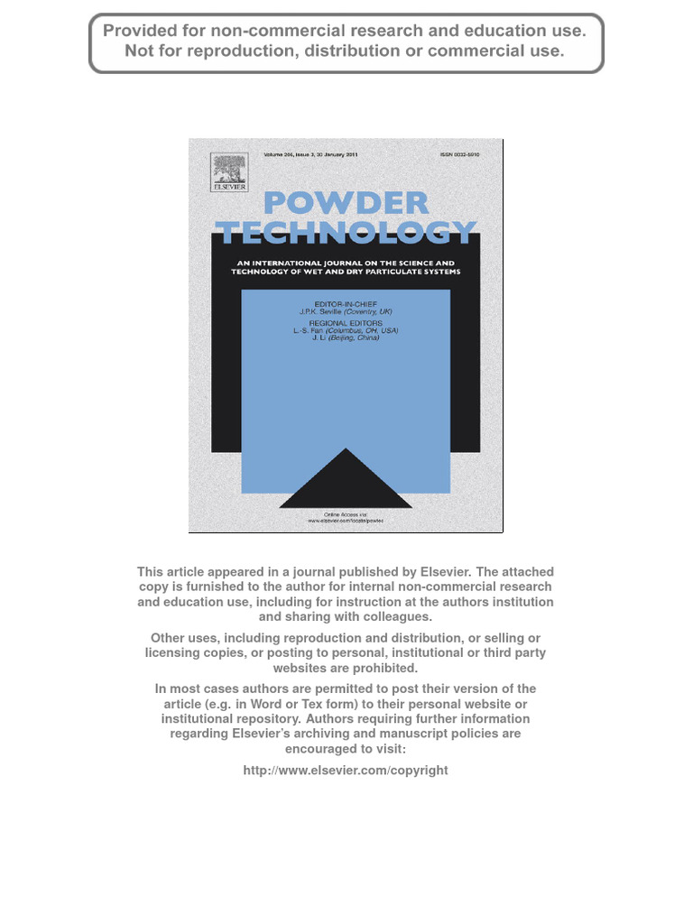 Fluidization of Nano-Powders Effect of Sound Vibration and Pre-Mixing ...