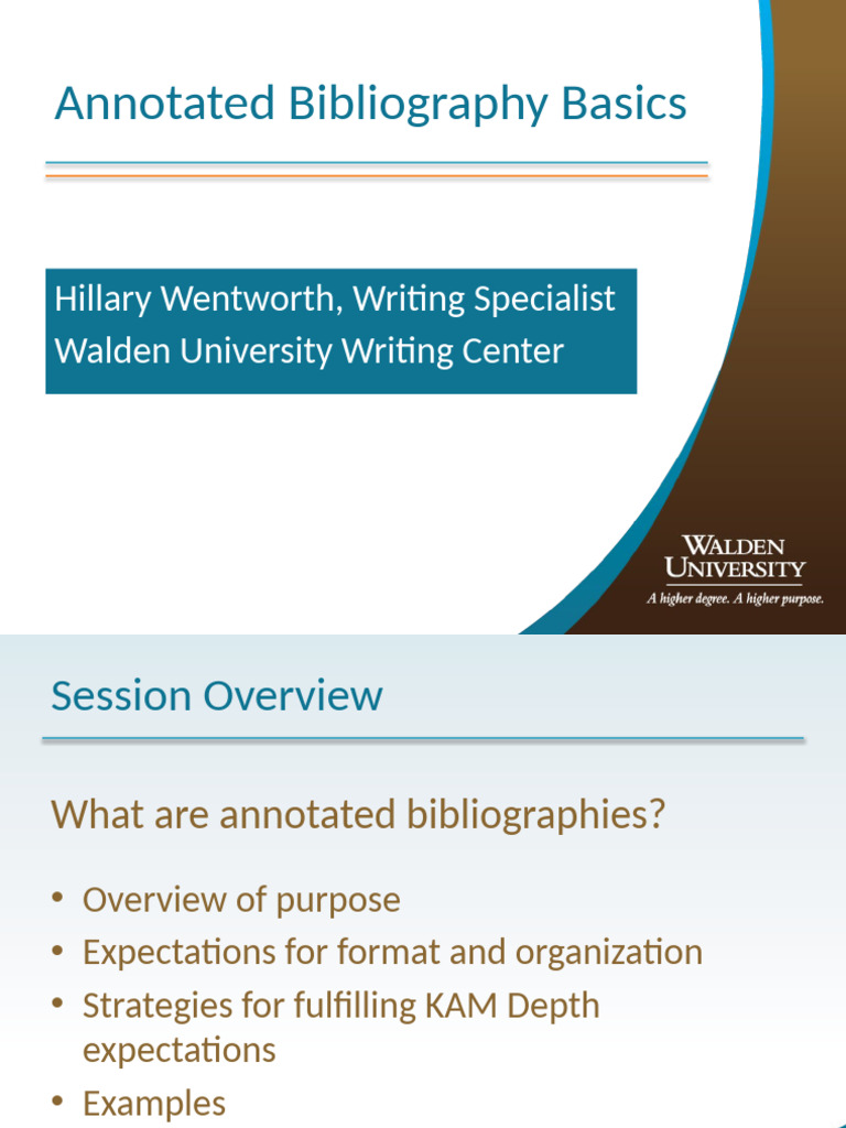 Annotated Bib Webinar | PDF | Bibliography | Validity (Statistics)