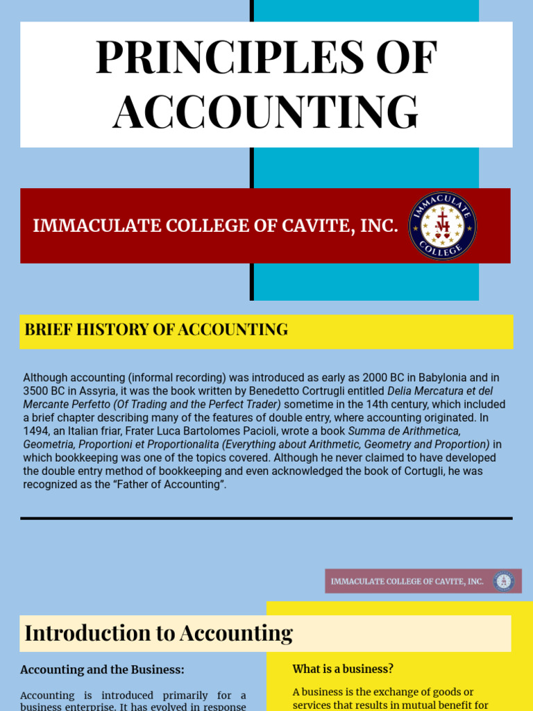 Principles of Accounting | PDF | Accounting | Accountant