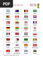World Cup 2022 Country Flags Activity | PDF | Fifa World Cup ...
