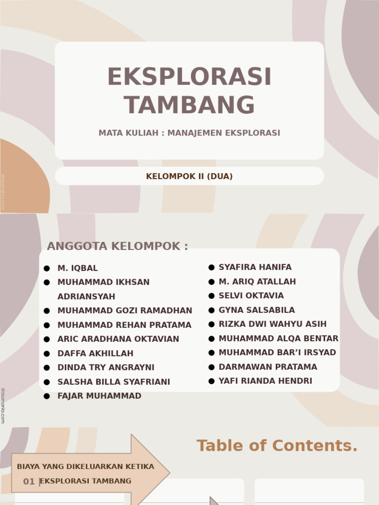 Manajemen Eksplorasi - Kelompok 2 | PDF