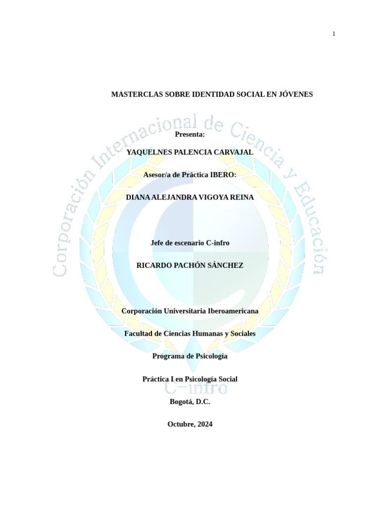 Master Class Identidad social | PDF | Las emociones | Inteligencia emocional