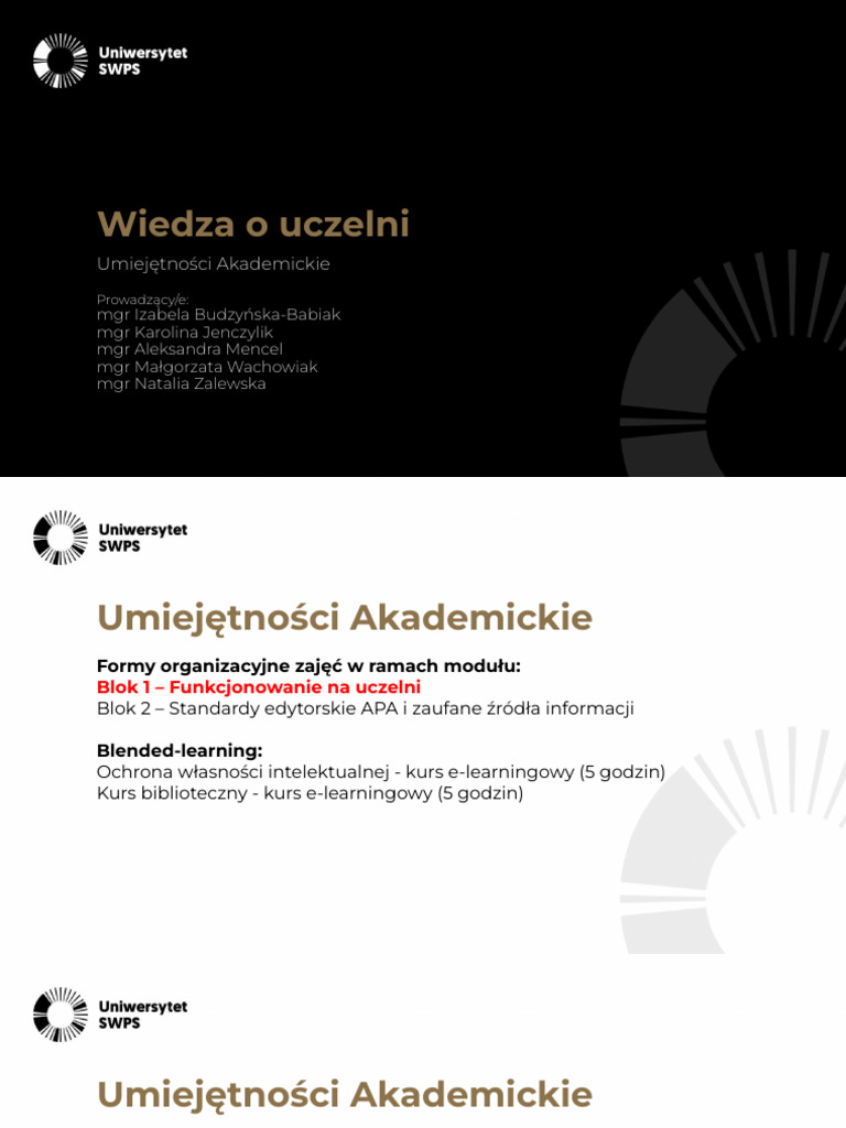 Wiedza o Uczelni 2024 | PDF