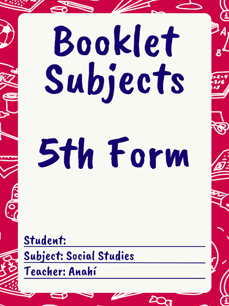Booklet Subjects | PDF