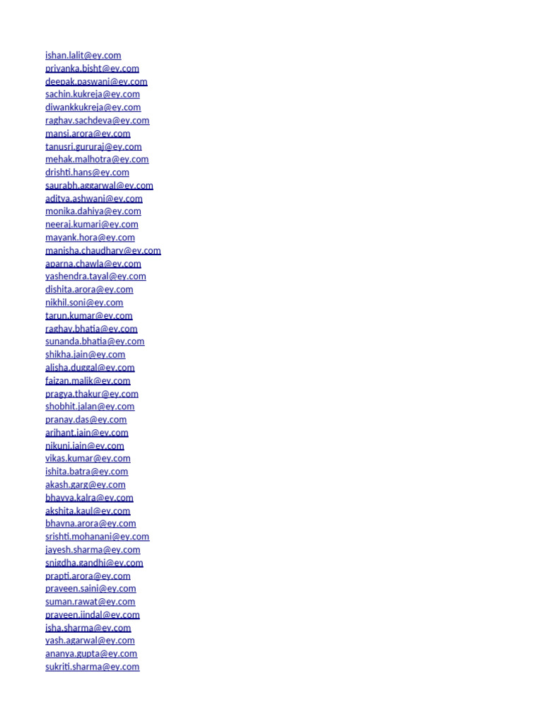 Cold Emailing IDs | PDF