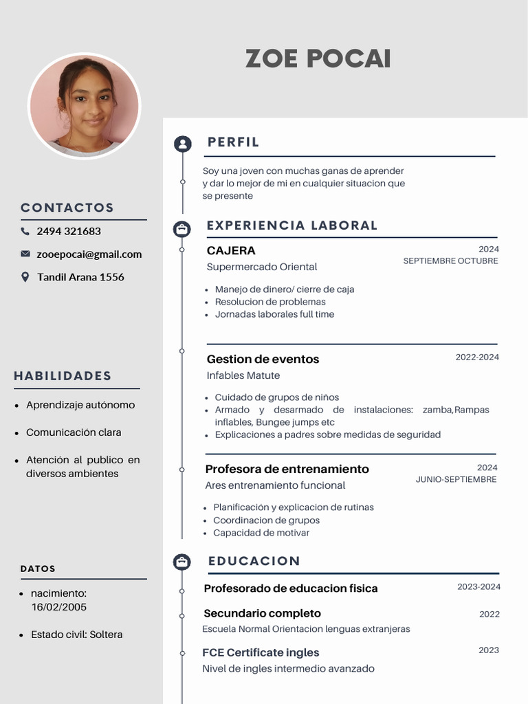 Blue and Gray Simple Professional CV Resume | PDF