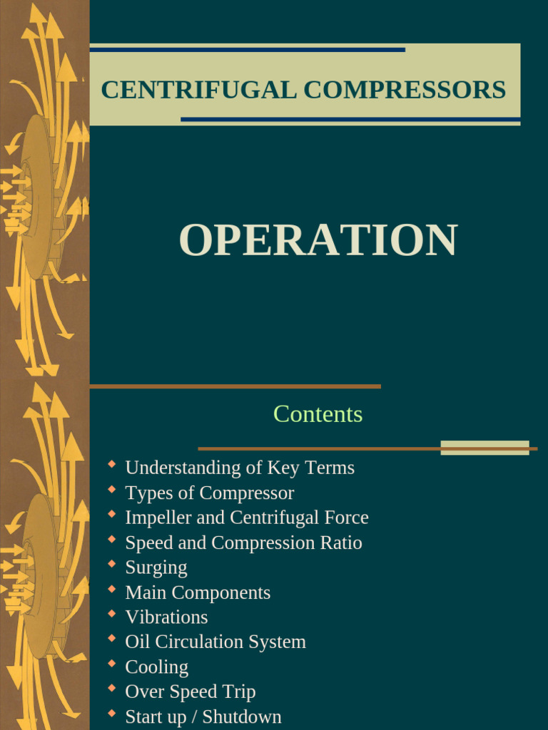 Centrifugal Compressor (Opt) | PDF | Pump | Gases