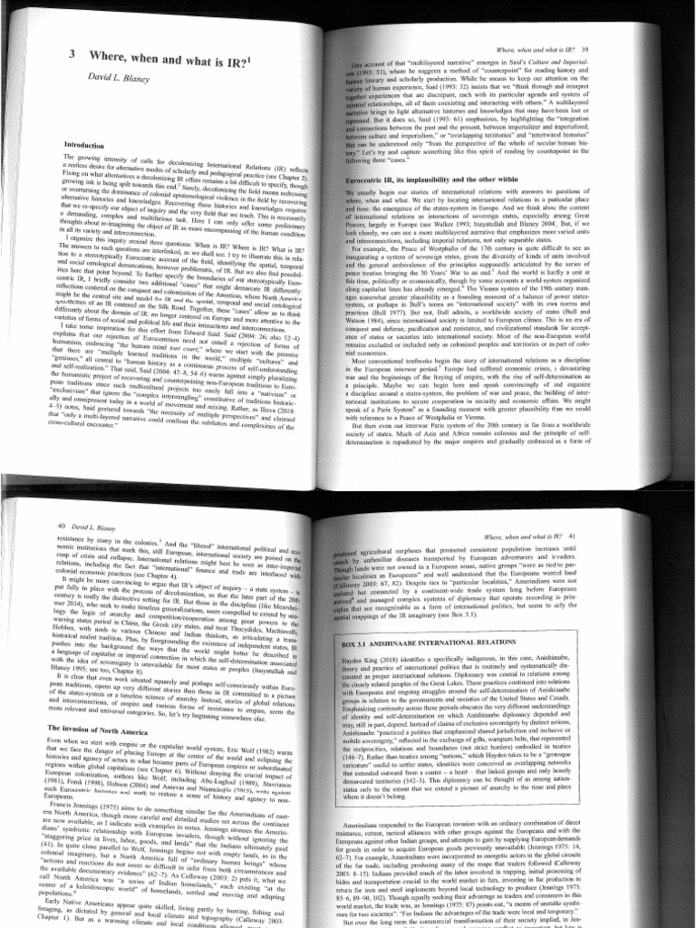 Where, When and What Is IR - David Blaney-1 | PDF