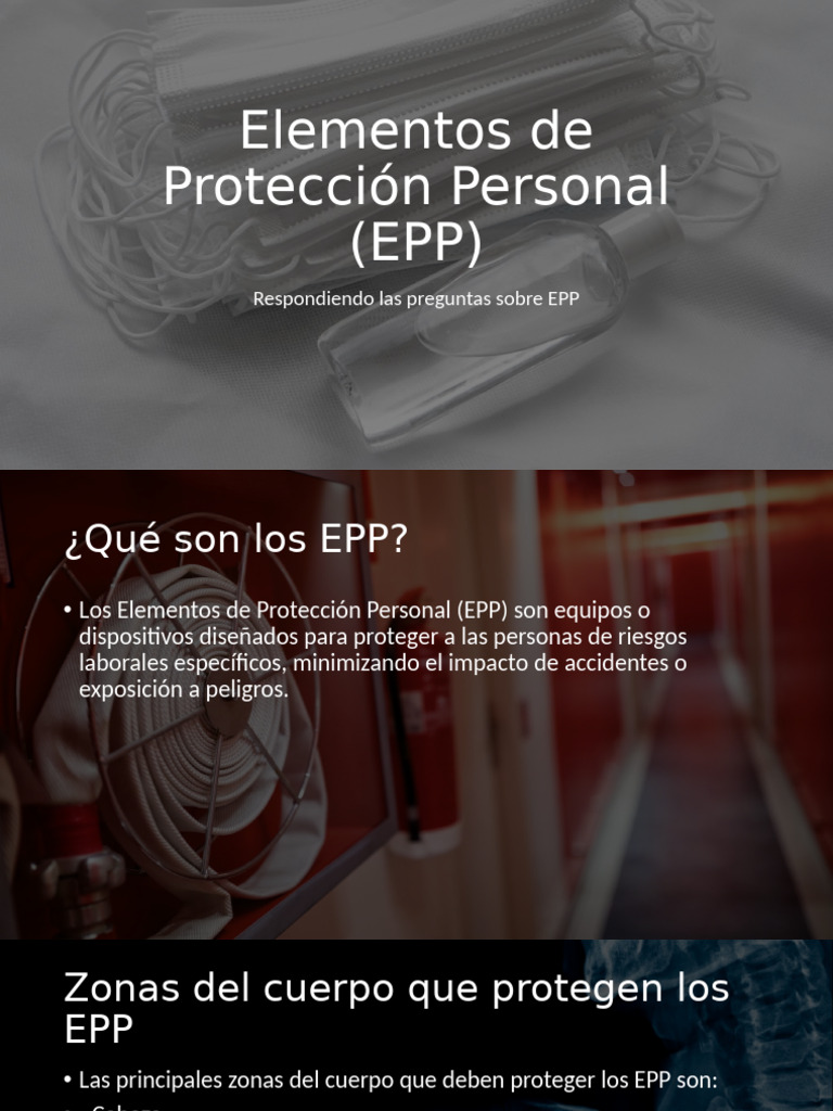Elementos de Protección Personal (EPP) 1 | PDF