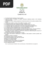 List of Chemistry Projects For Class 11 | PDF