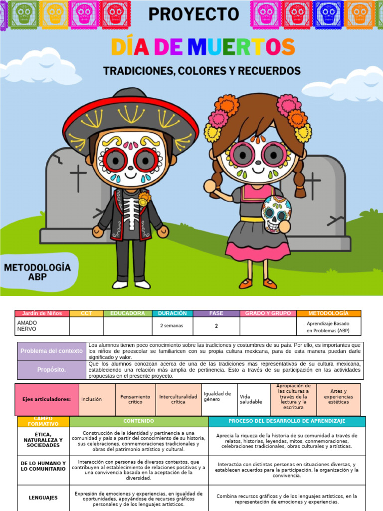 Proyecto Dia de Muertos | PDF | Educación de la primera infancia