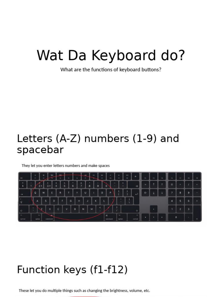 Wat Da Keyboard do | PDF