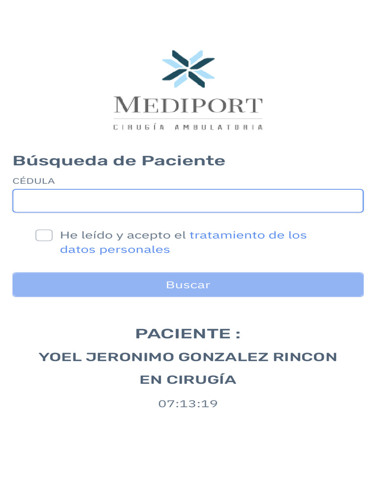 Búsqueda Paciente Seguimiento - Mediport | PDF