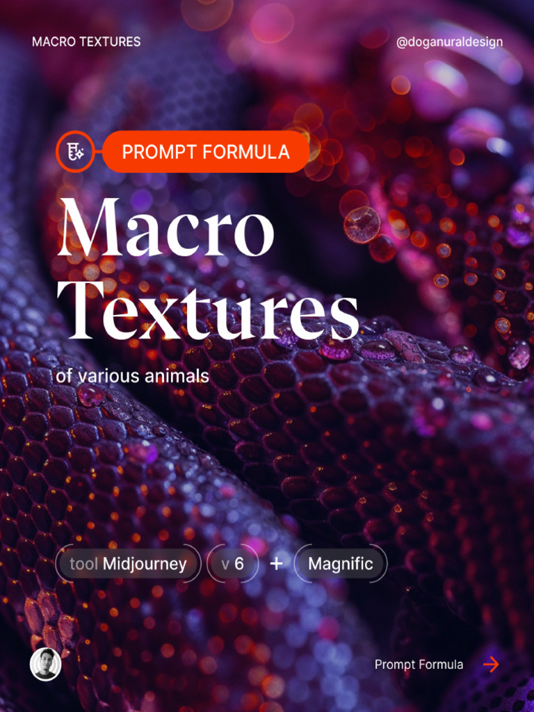 doganuraldesign-prompt-formula-macro-textures | PDF