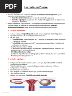 Aspect Échographique Du Kyste Ovarien | PDF | Ovaire | Utérus