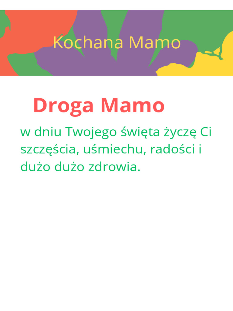 Dla Mamy | PDF