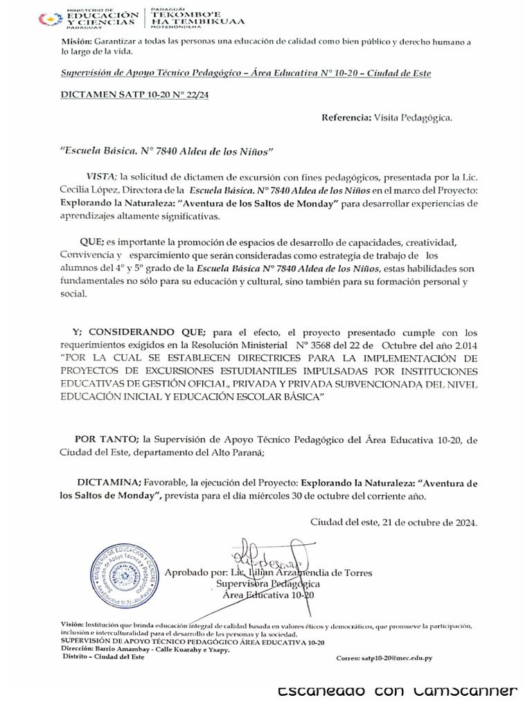 Dictamen SATP MEC | PDF