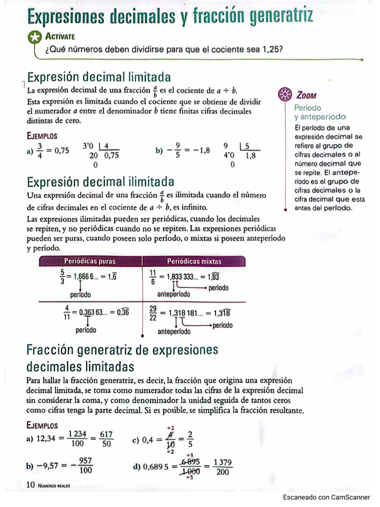 Fracción Generatriz | PDF