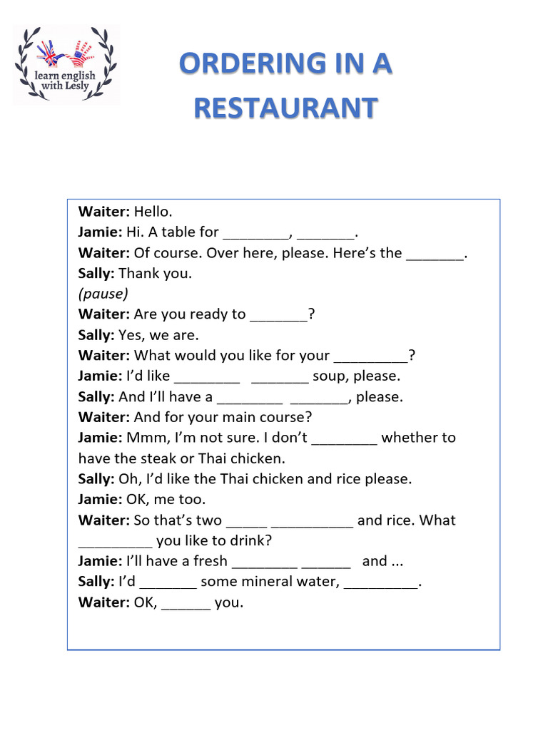 Listening Restaurant | PDF