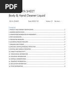 SDS Wash & Walk EcoLab | PDF | Toxicity | Personal Protective Equipment