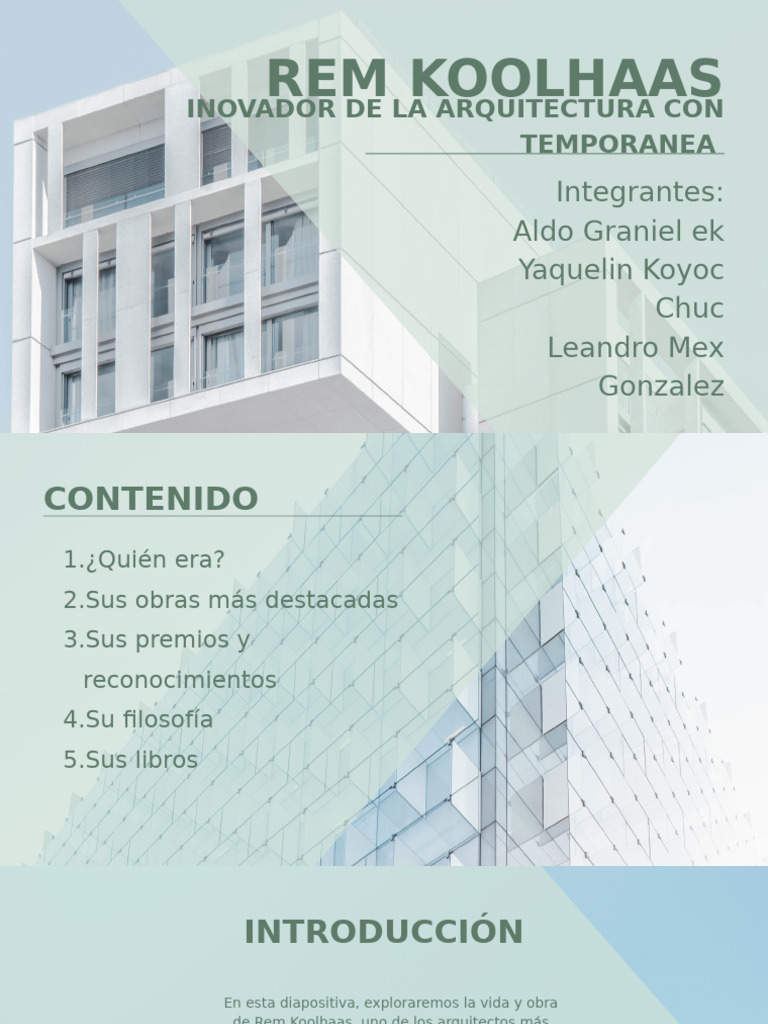 Rem Koolhaas | PDF | Diseño | Arquitecto