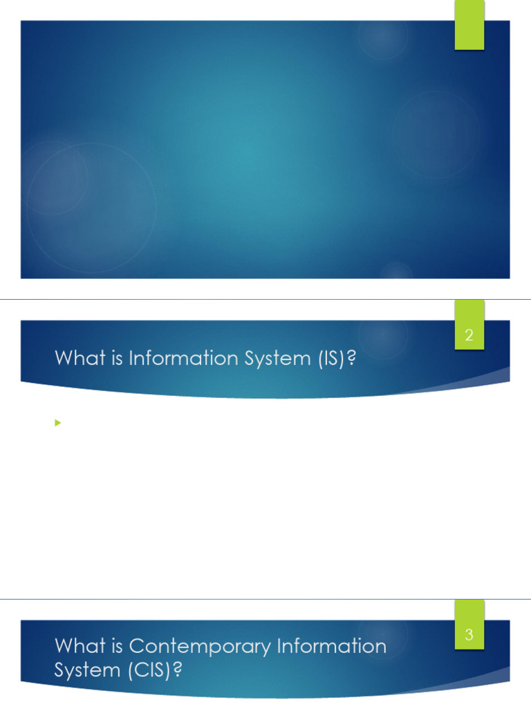 Lecture 1 - Introduction To CIS | PDF | Information | Internet Of Things