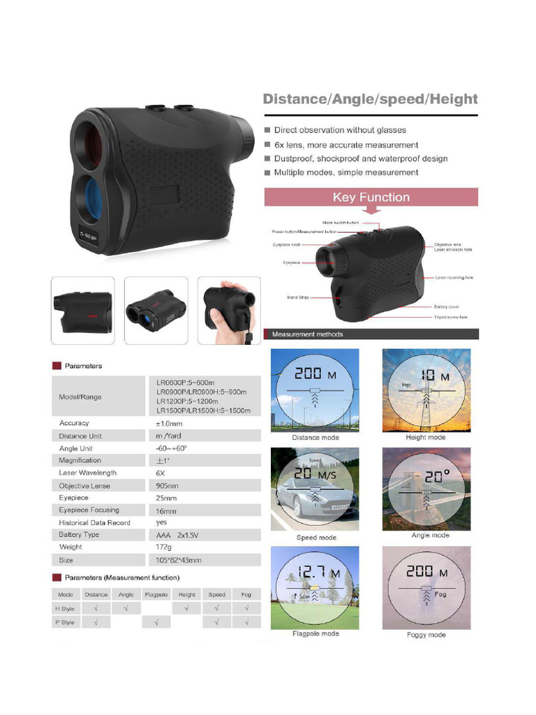 Laser Range Finder | PDF
