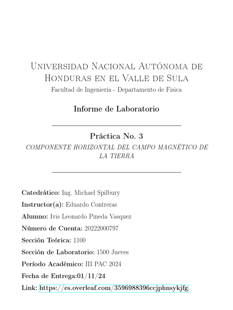 Pineda Ivis 20222000797 3 | PDF | Campo magnético | Campo magnético de la tierra