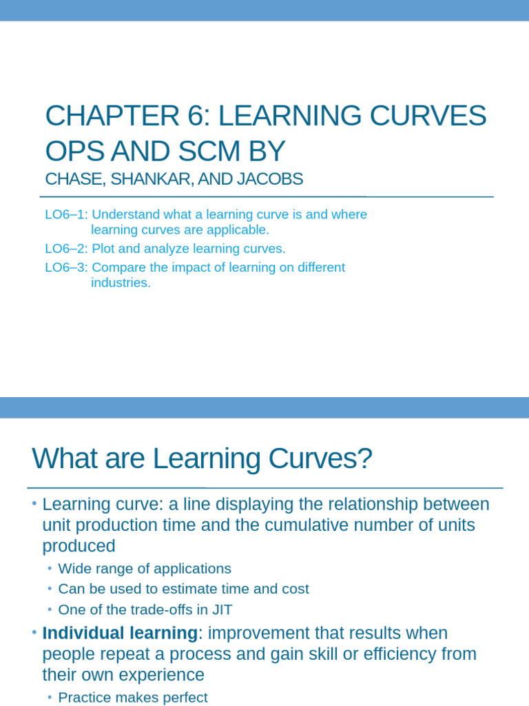Learning Curves Technology And Operations Management Pdf Learning Incentive