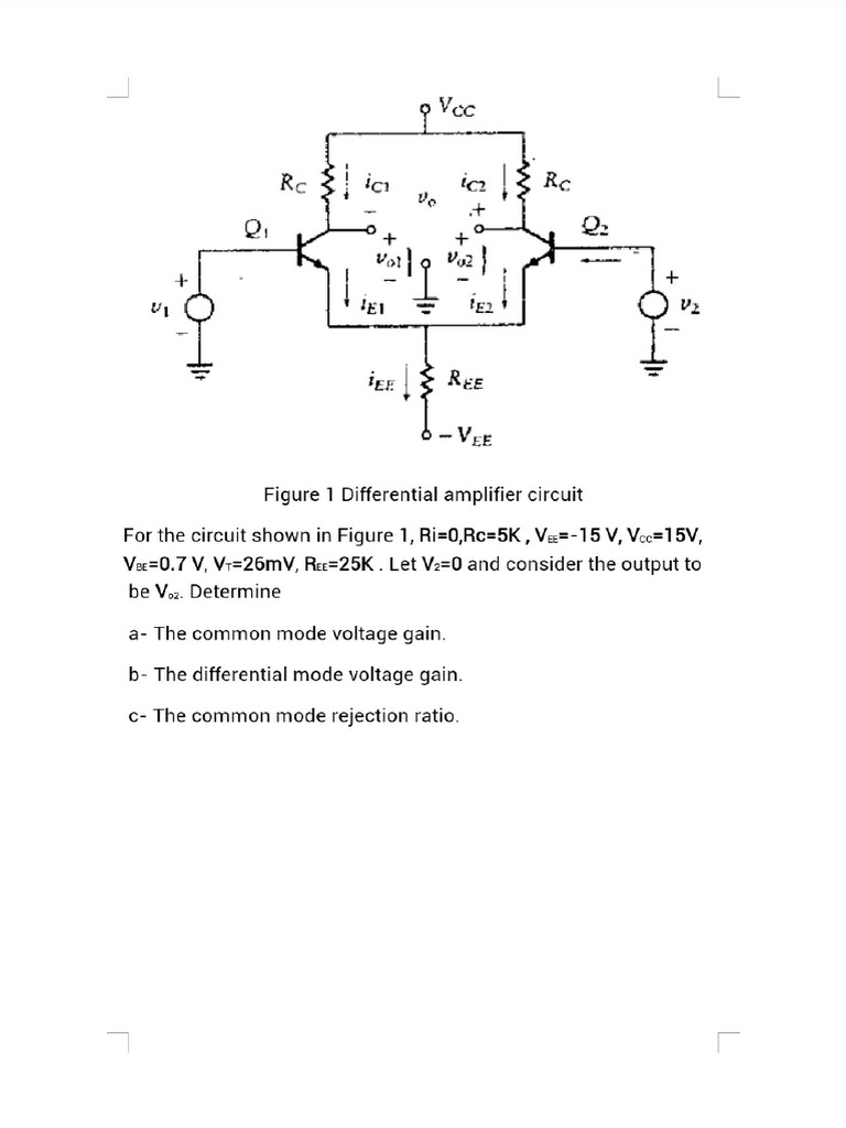 sheet differential Amplifier | PDF