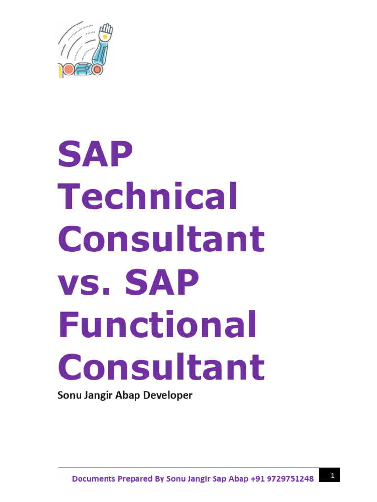 Sap Techno Functional 1729845987 | PDF | Consultant | Computer Programming