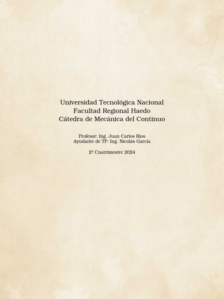 MecCon_TPs_2024-4 | PDF | Elasticidad (Física) | Viscosidad