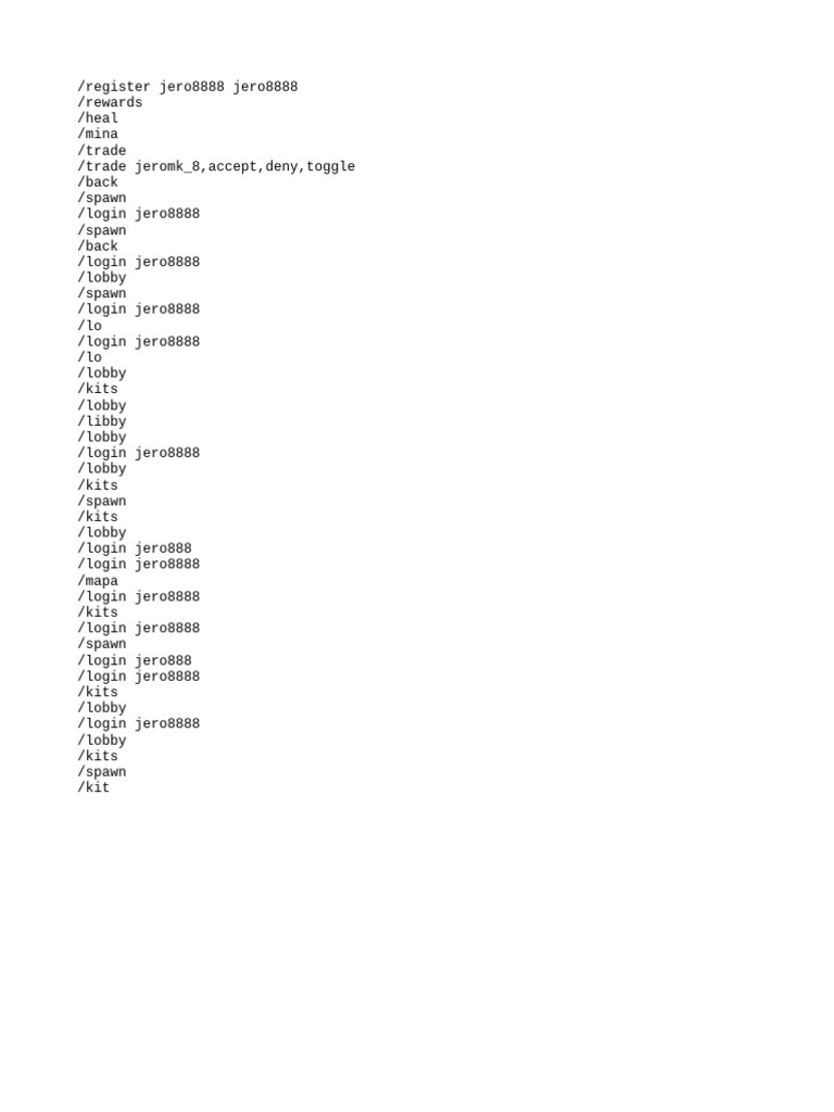 Command History | PDF