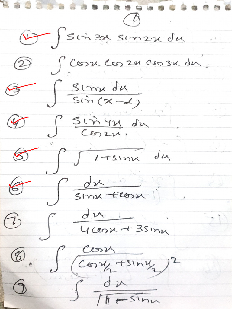 Integration Worksheet | PDF