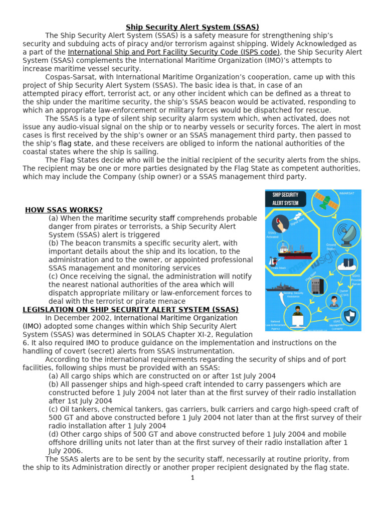 Understanding Ship Security Alert System | PDF | Water Transport | Shipping