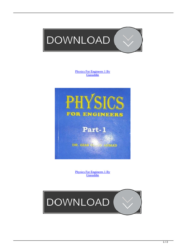 Physics For Engineers 1 by Giasuddin | PDF