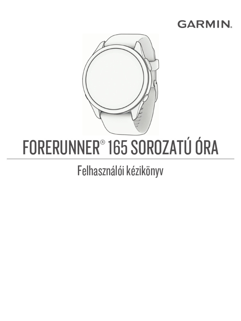 Forerunner 165 Series OM HU-HU | PDF