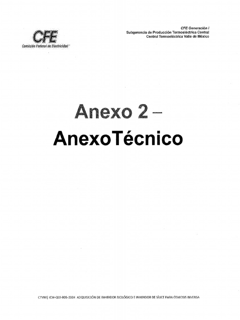 Anexo Tecnico | PDF