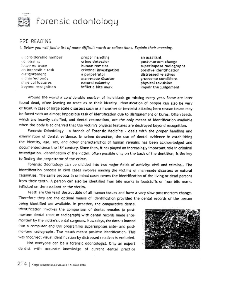 Forensic Odontology | PDF