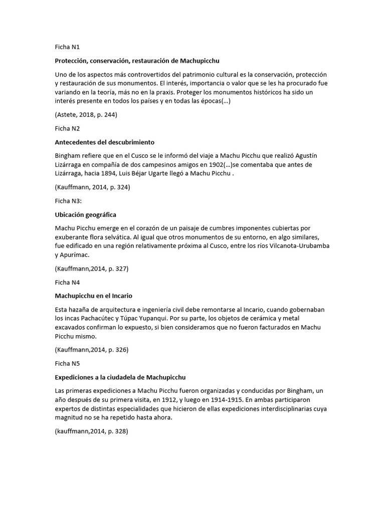 Fichas textuales | PDF