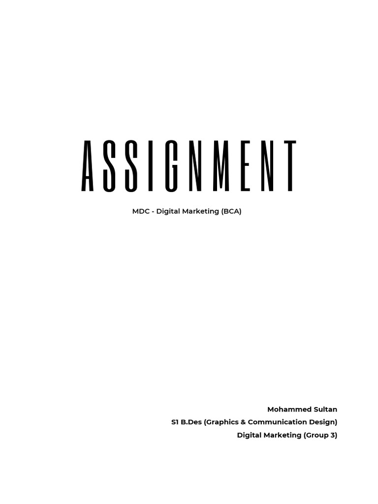 MDC Assignment | PDF