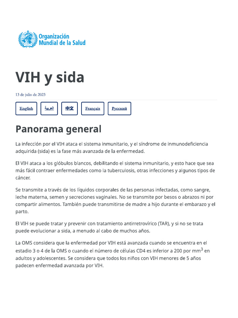 Vih y Sida | PDF