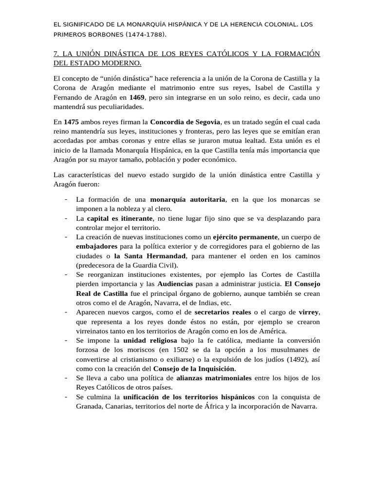 La Unión Dinástica de Los RRCC y La Formación Del Estado Moderno. | PDF | España